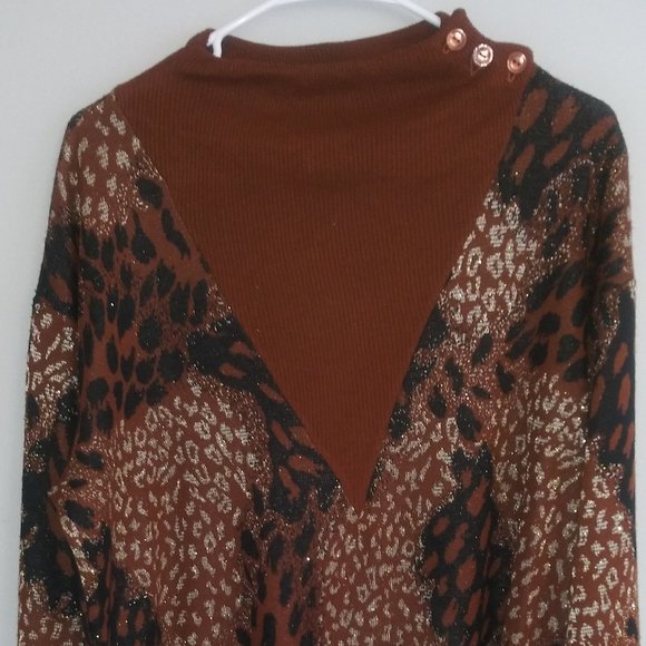 Sweaters | Vintage Animal Print Sweater | Poshmark